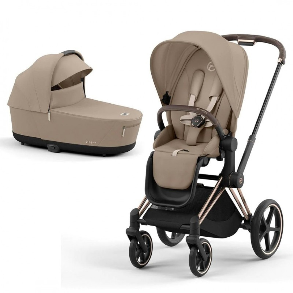 Cybex Priam V4 2in1, Cozy Beige Rose Gold Frame